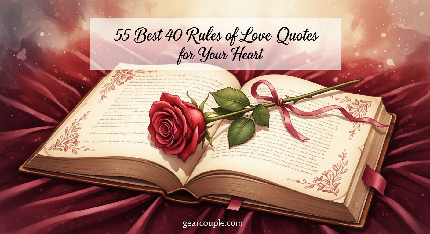 55 Best 40 Rules of Love Quotes for Your Heart – Gearcouple