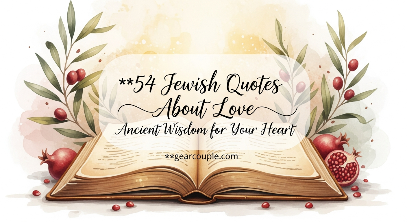54 Jewish Quotes About Love Ancient Wisdom for Your Heart – Gearcouple